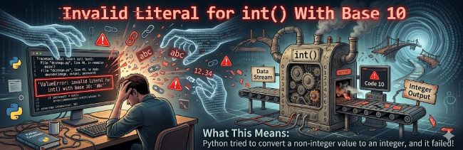 Invalid Literal for int() With Base 10: Complete Python Error Guide