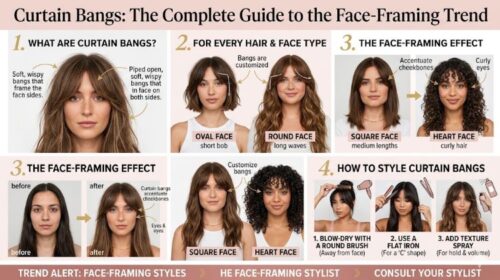 Curtain Bangs: The Complete Guide to the Face-Framing Trend