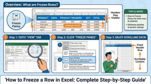 How to Freeze a Row in Excel: Complete Step-by-Step Guide - Designbeep